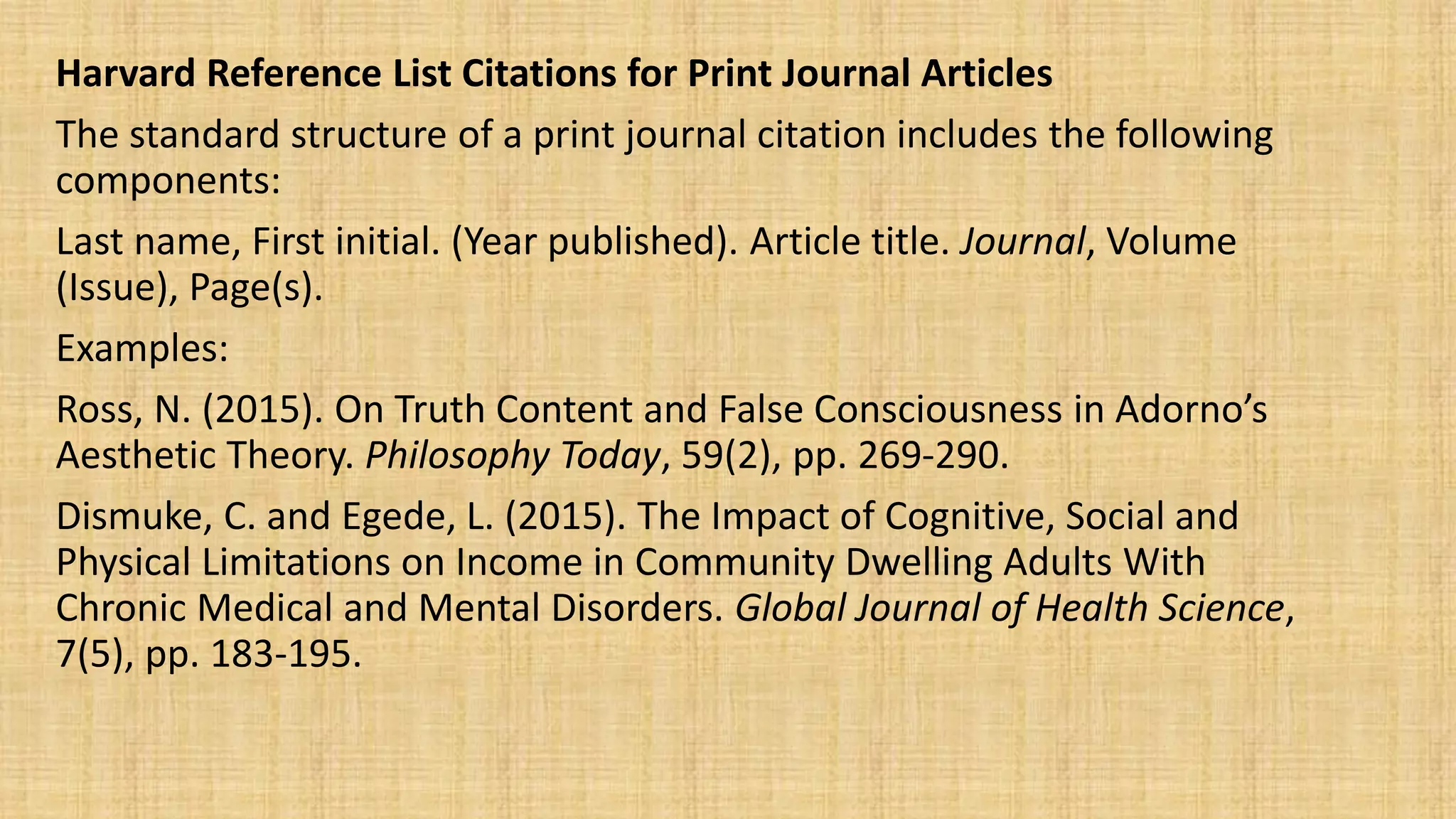 Harvard referencing style | PDF