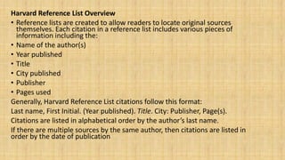 Harvard referencing style | PDF
