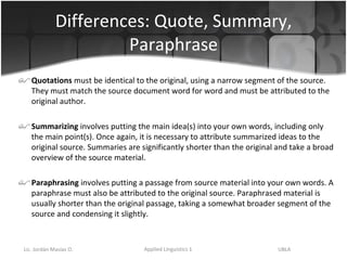 Harvard referencing system | PPT