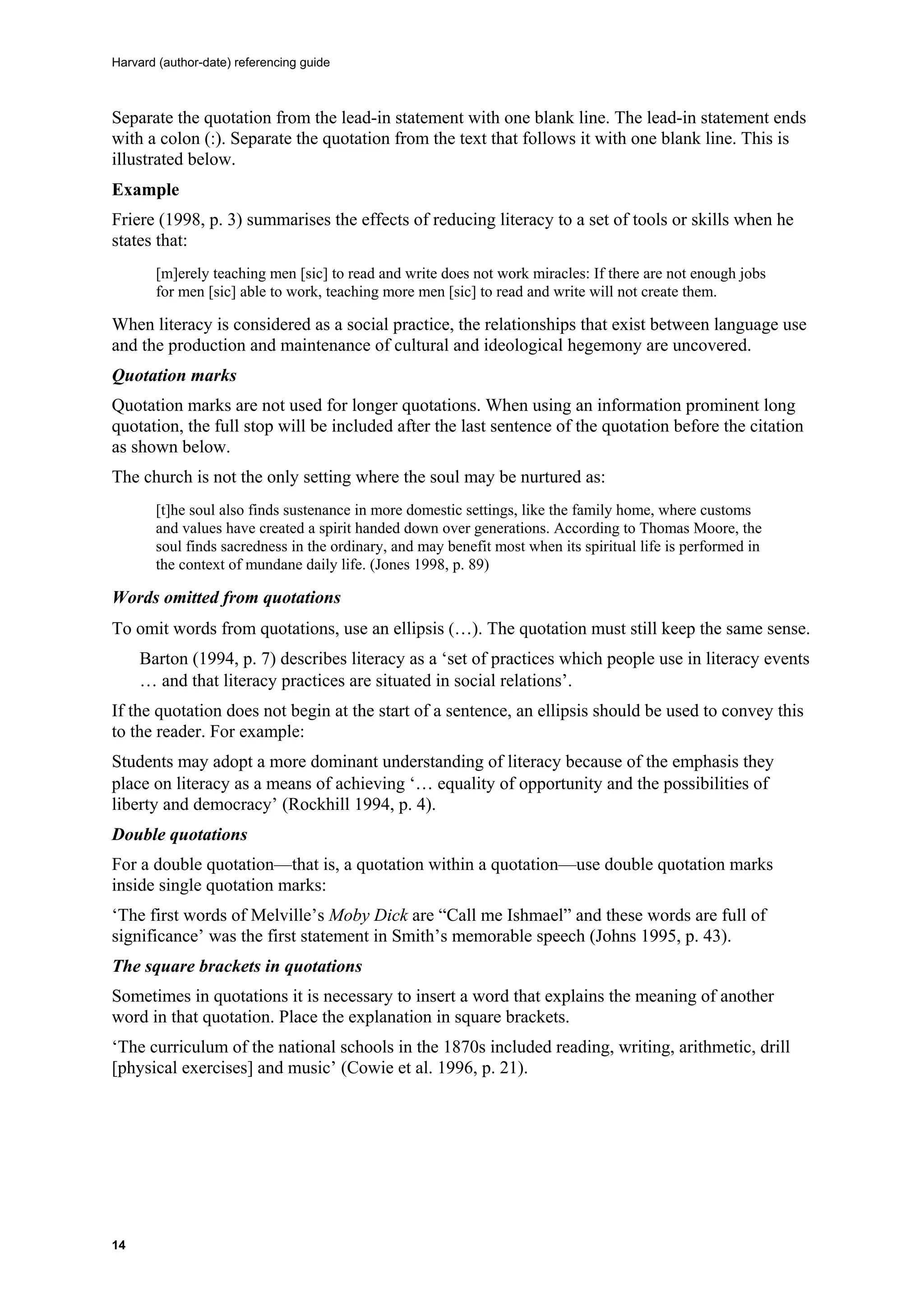 Harvard referencing system | PDF