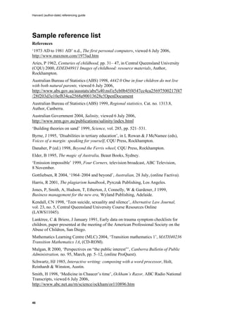 Harvard referencing system | PDF
