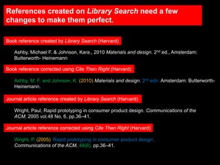 Harvard referencing: The basics | PPT