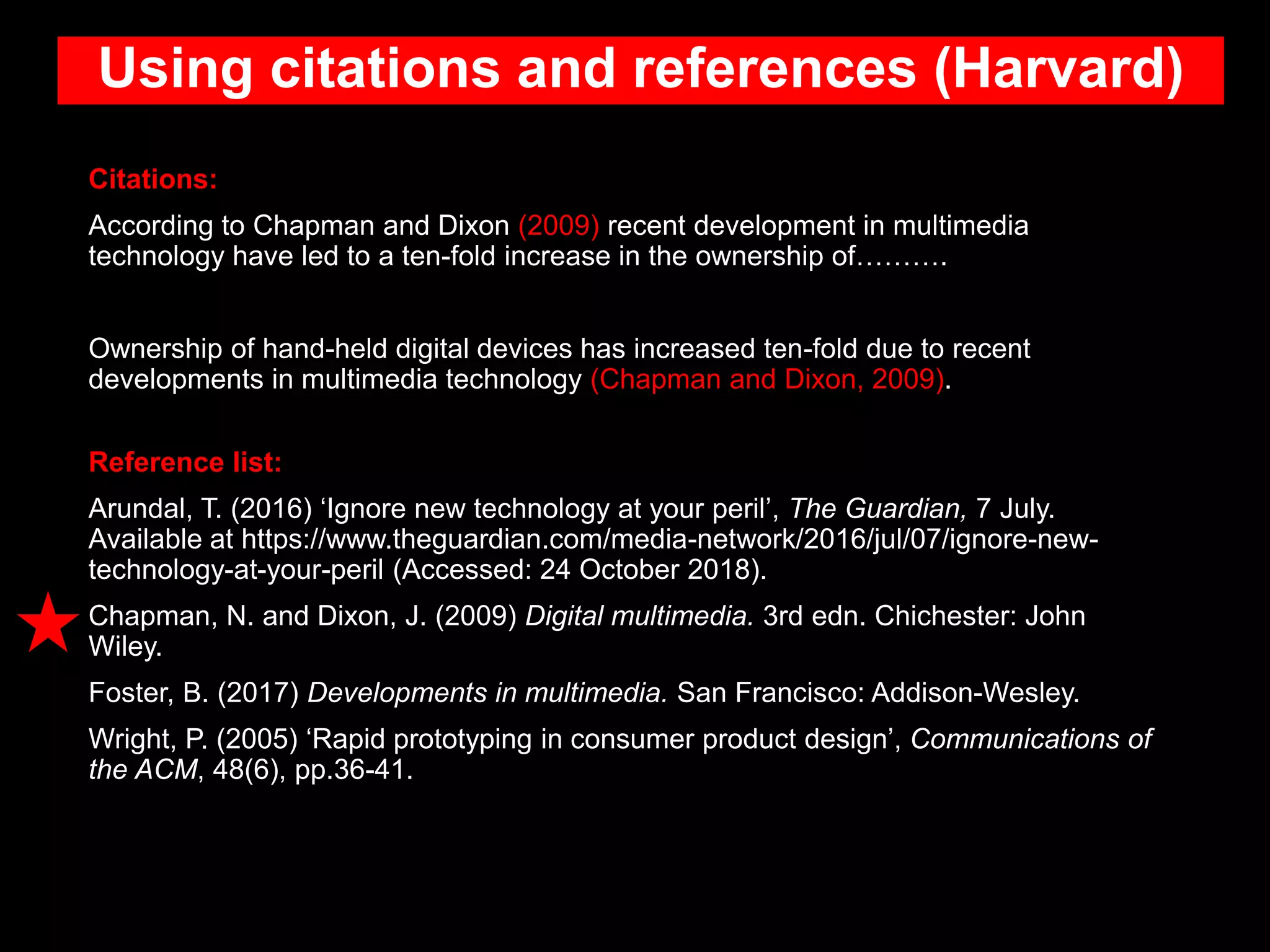 Harvard - Referencing the basics (2021) | PPTX