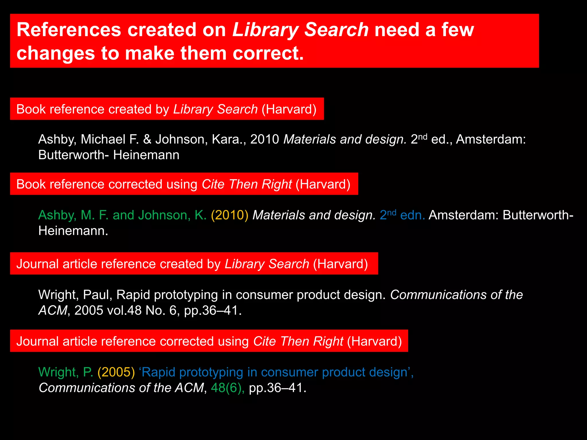 Harvard Referencing: The basics (2022) | PPTX | Databases | Computer Software and Applications