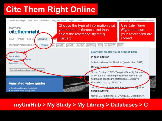 Harvard Referencing: The basics (2022) | PPTX | Databases | Computer Software and Applications
