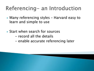 Harvard Referencing | PPTX