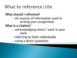 Harvard Referencing | PPT