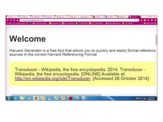 Harvard style reference website store