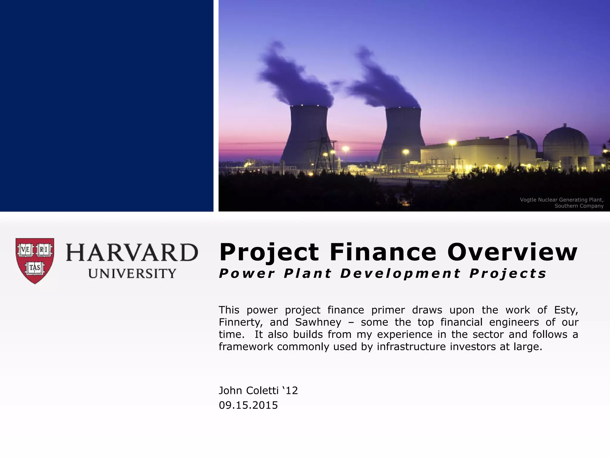 Power plant project finance overview | PDF
