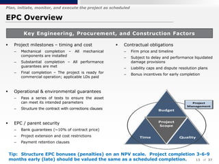 Power plant project finance overview | PDF