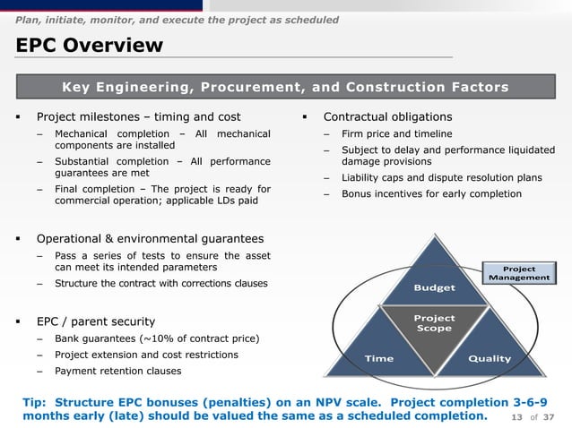Power plant project finance overview | PDF | Business Accounting ...