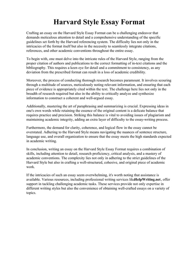 Harvard Style Essay Format. 013 Harvard Essays Essay Example Cv ...