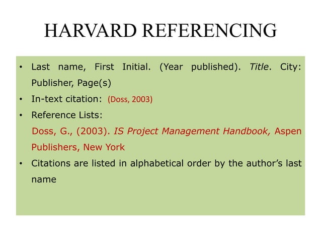 Harvard style of reference | PPTX | Publishing Industry | Industries