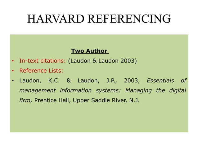 Harvard style of reference | PPT