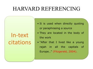 Harvard style of reference | PPT