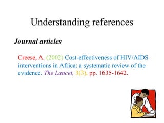 NCUK Harvard Referencing | PPT