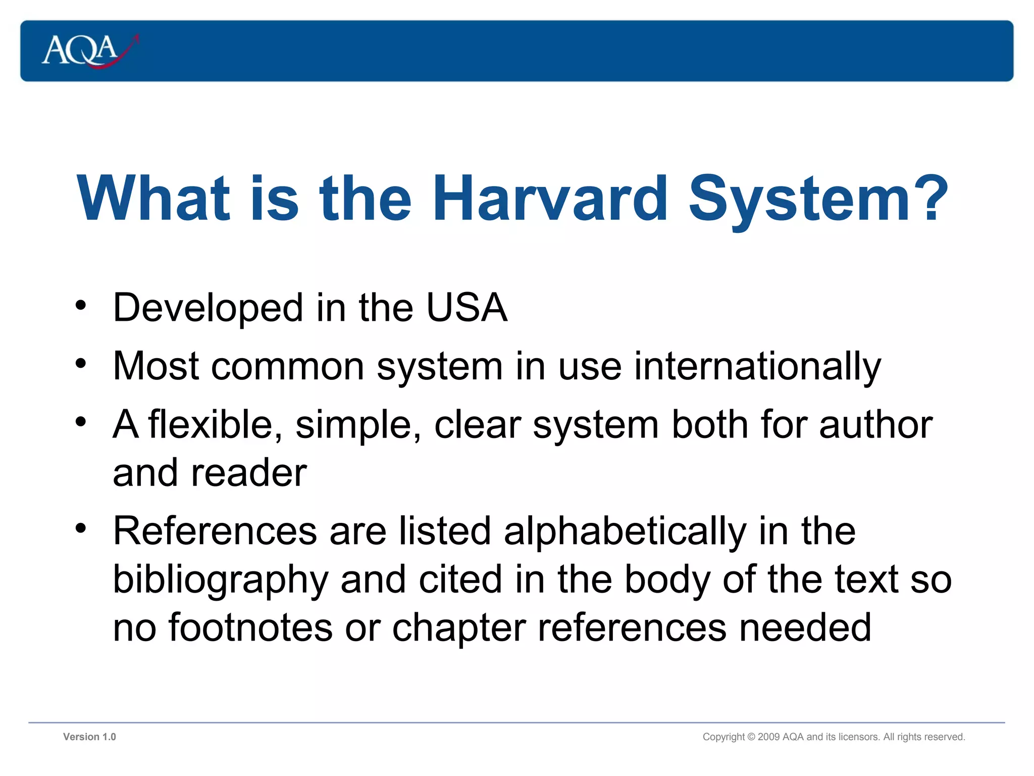 Harvard system powerpoint final | PPT