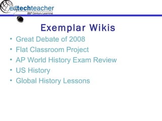 Teaching Global Studies with Wikis | PPT | Homework and Study | Education