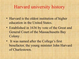 Harvard university | PPT