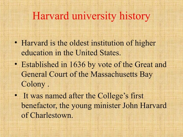 Harvard university | PPT