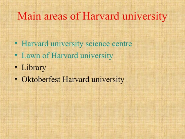 Harvard university | PPT