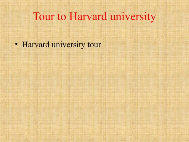 Harvard university | PPT