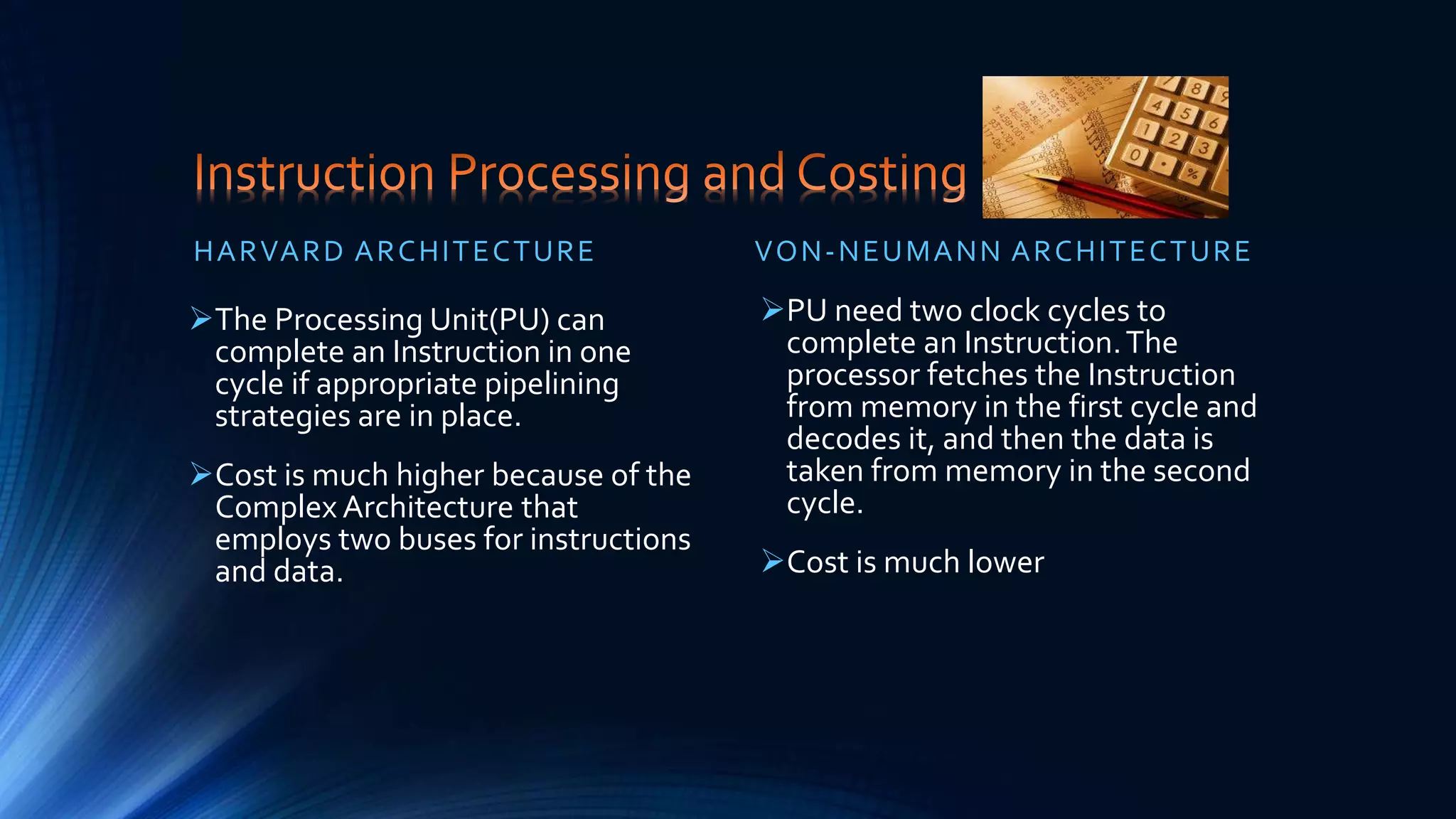 HARVARD & VON-NEUMANN ARCHITECTURE | PPT