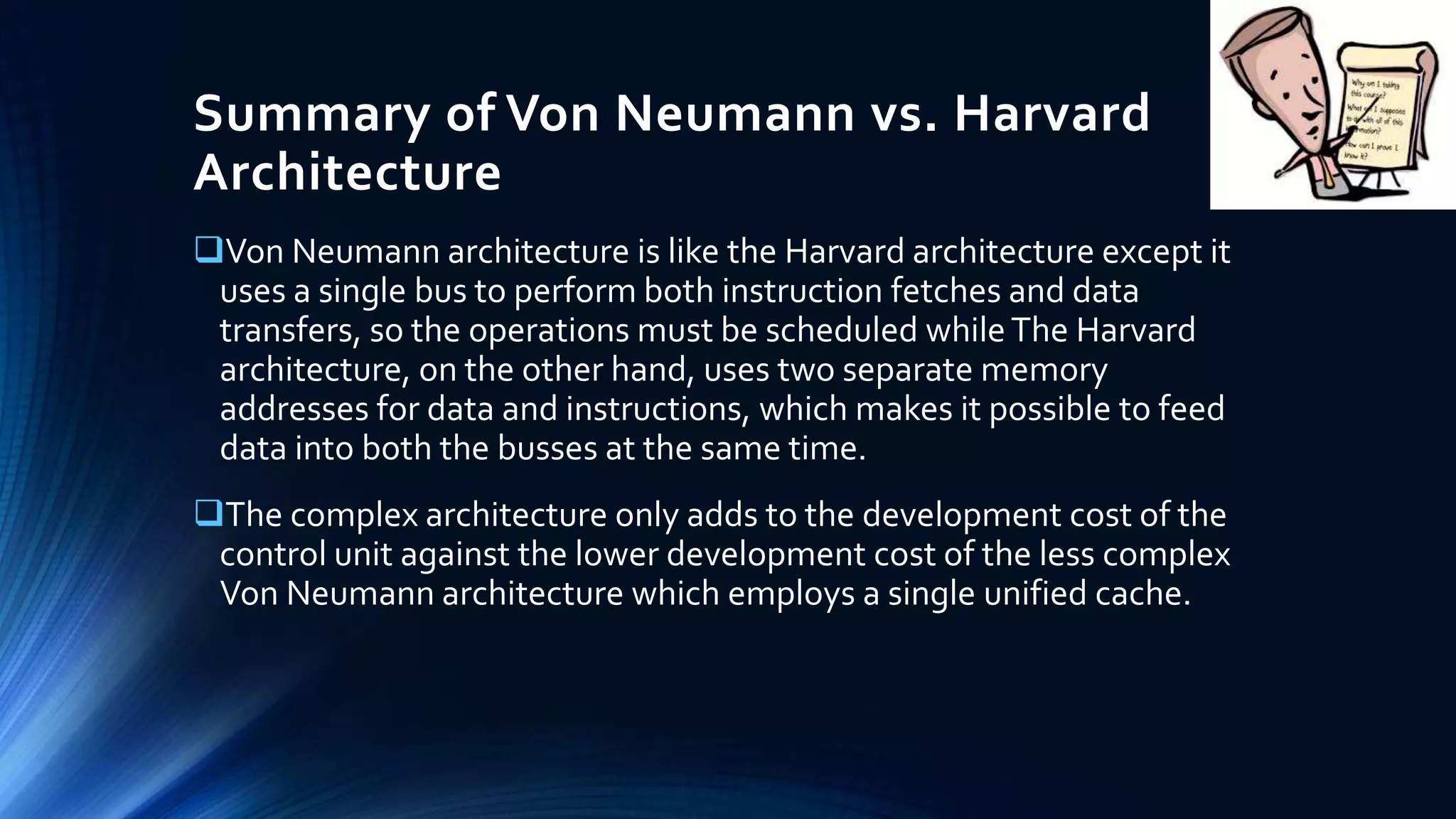 HARVARD & VON-NEUMANN ARCHITECTURE | PPT