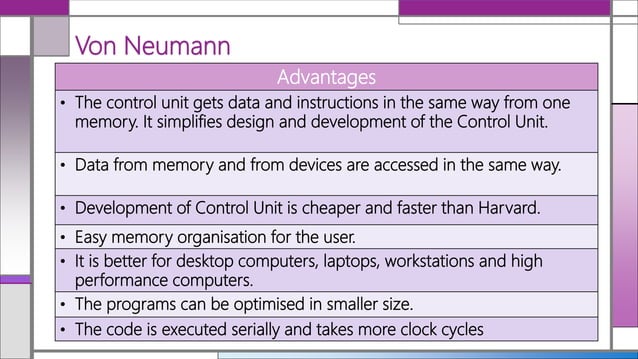 Harvard vs Von Neumann Architecture | PPTX | Computing | Technology & Computing