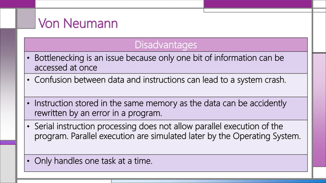 Harvard vs Von Neumann Architecture | PPTX | Computing | Technology & Computing