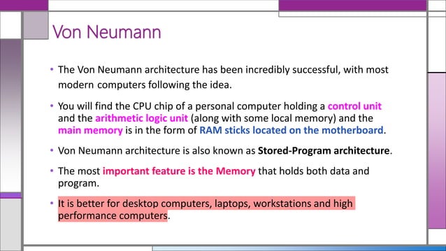 Harvard vs Von Neumann Architecture Harvard vs Von Neumann Architecture