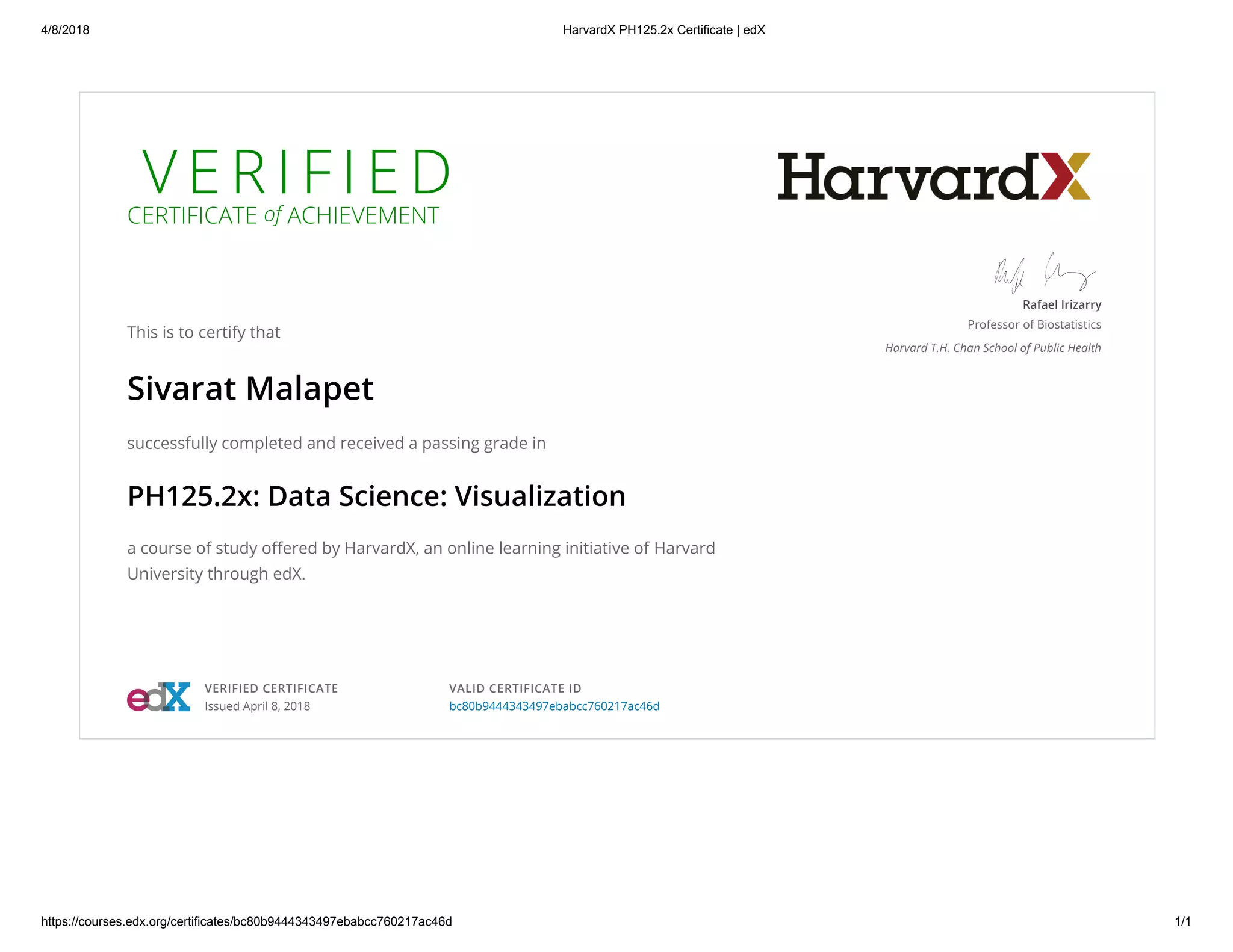 Harvard x ph125.2x certificate edx | PDF