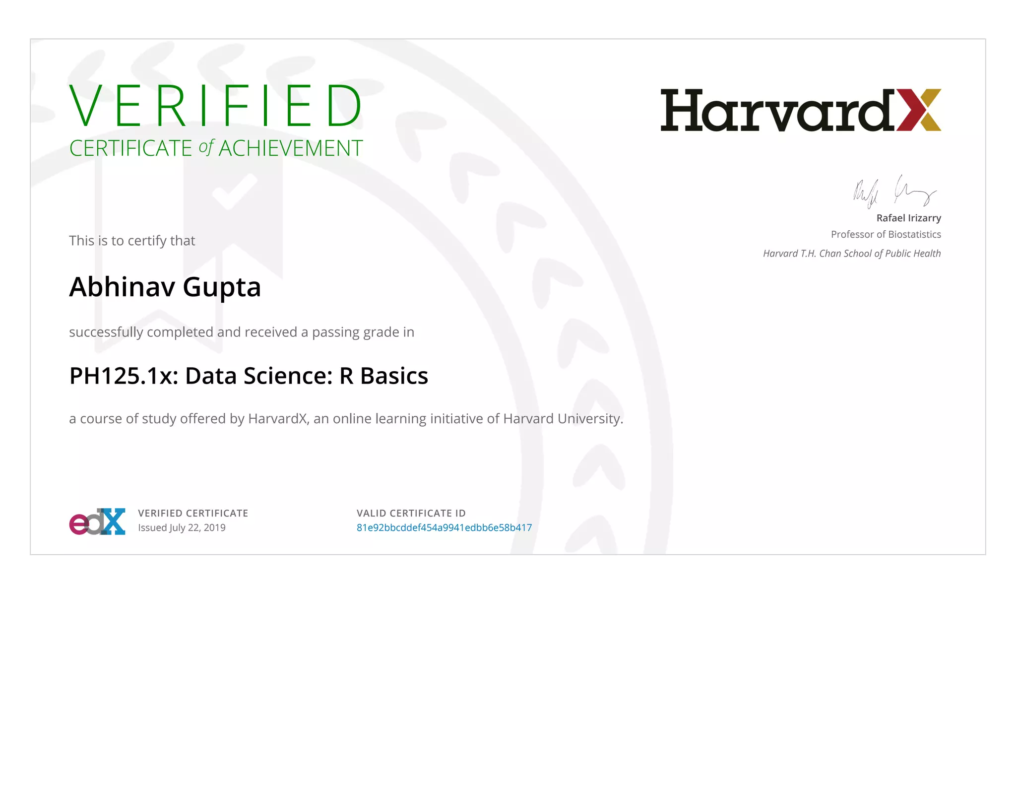 Harvard x ph125.1x certificate | PDF