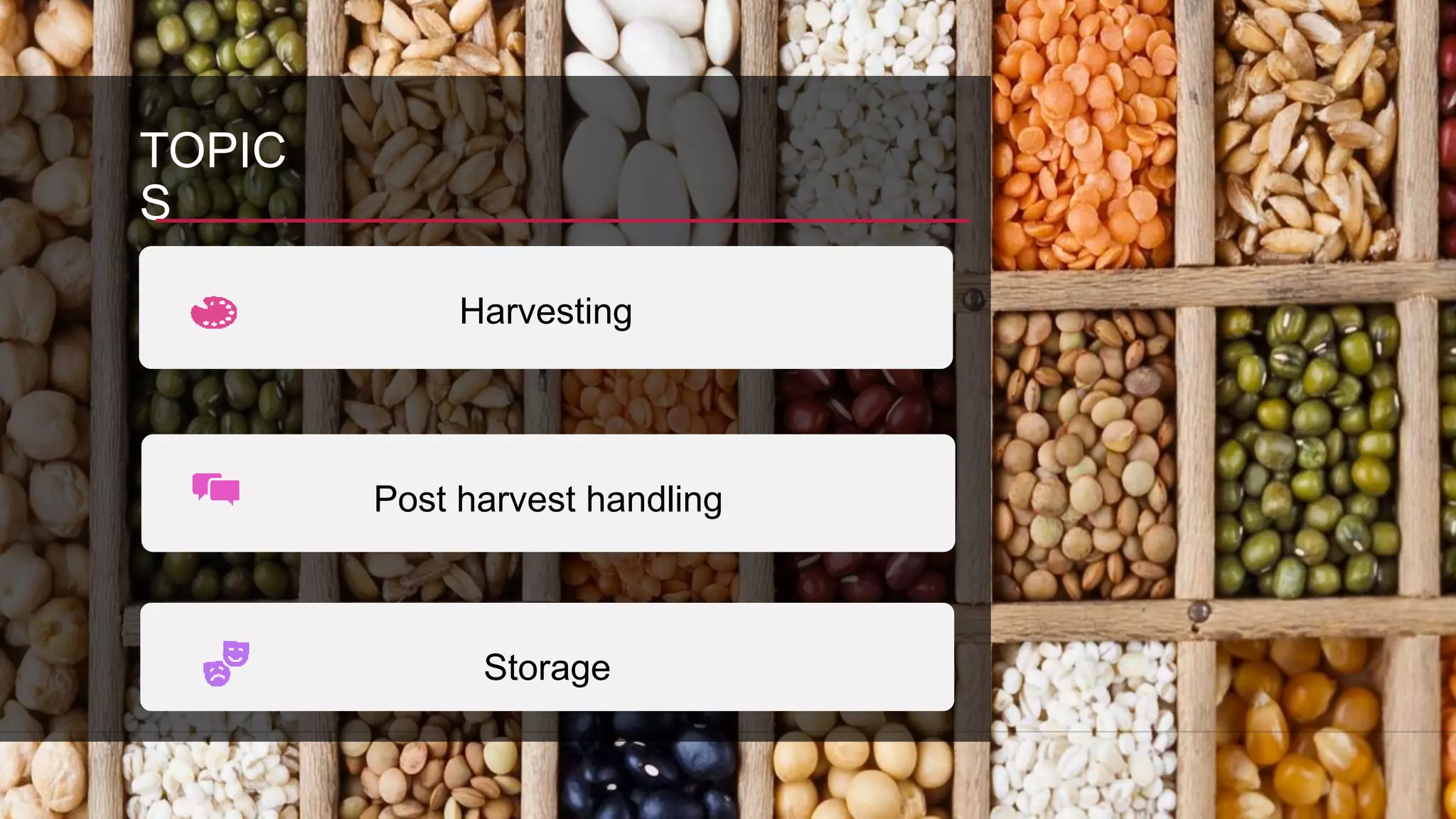 Harvest and post harvest handling of seed crops | PPTX
