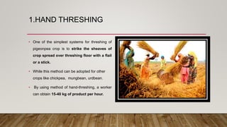 Harvest and post harvest handling of seed crops | PPTX