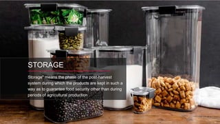 Harvest and post harvest handling of seed crops | PPTX