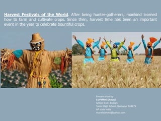 Harvest festivals of the world finalised | PPTX