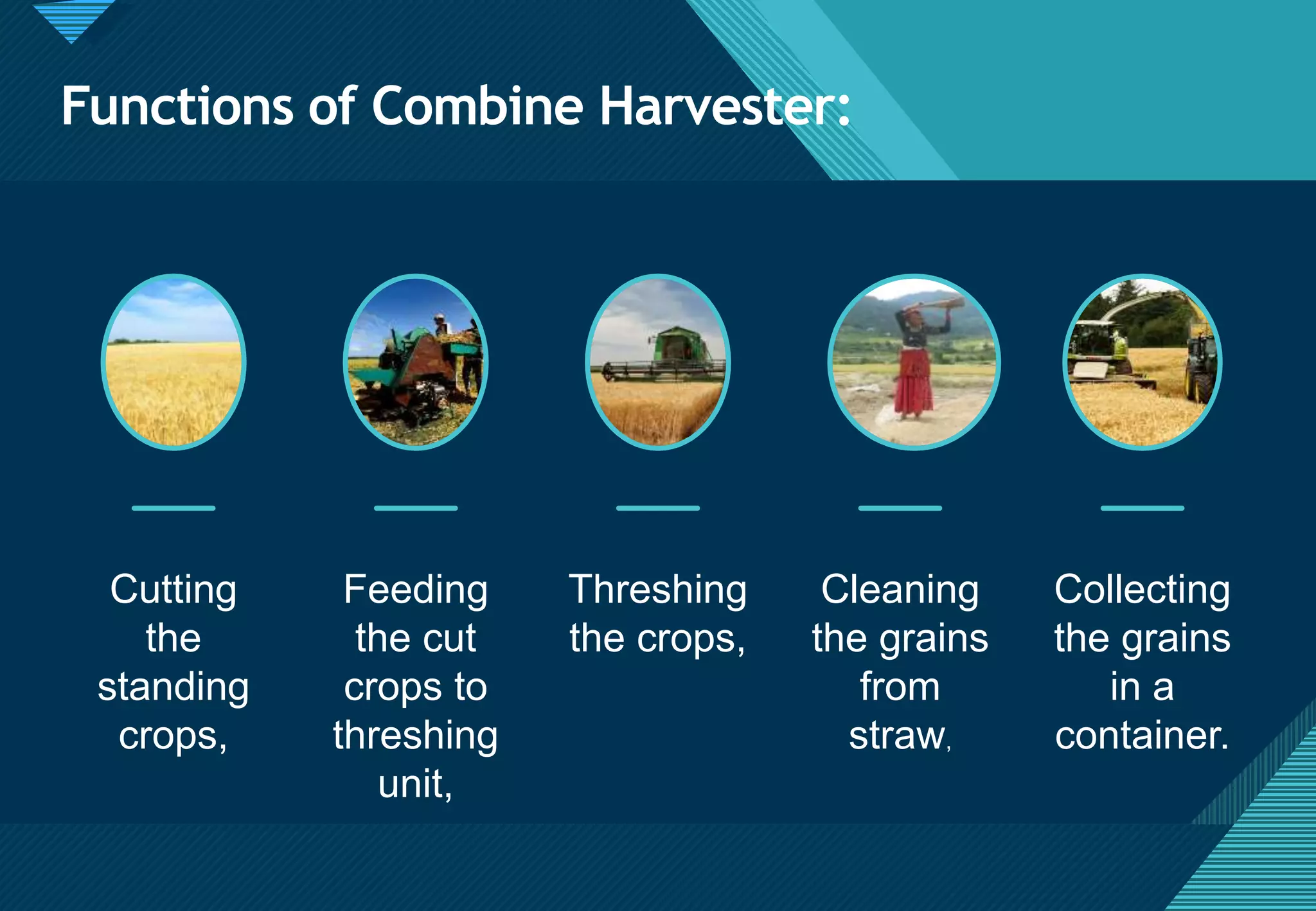 Harvesting and Threshing Equipments | PPTX