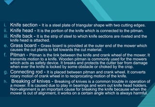 Harvesting and Threshing Equipments | PPTX