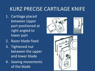 Harvesting cartilage for cartilage tympanoplasty | PPSX