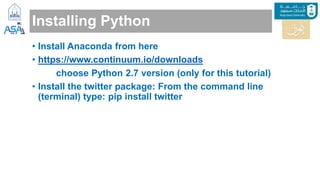 Harvesting Data from Twitter Workshop: Hands-on Experience | PPTX ...