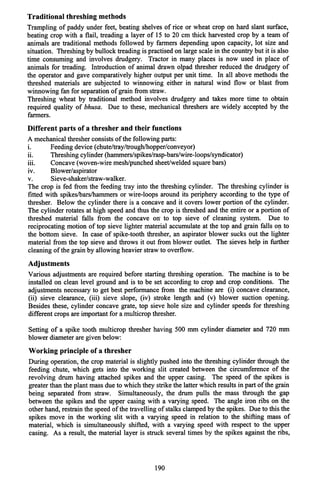 Thesis on crop harvesting tools | PDF
