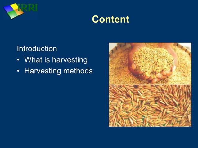 harvesting methods and procedure.ppt