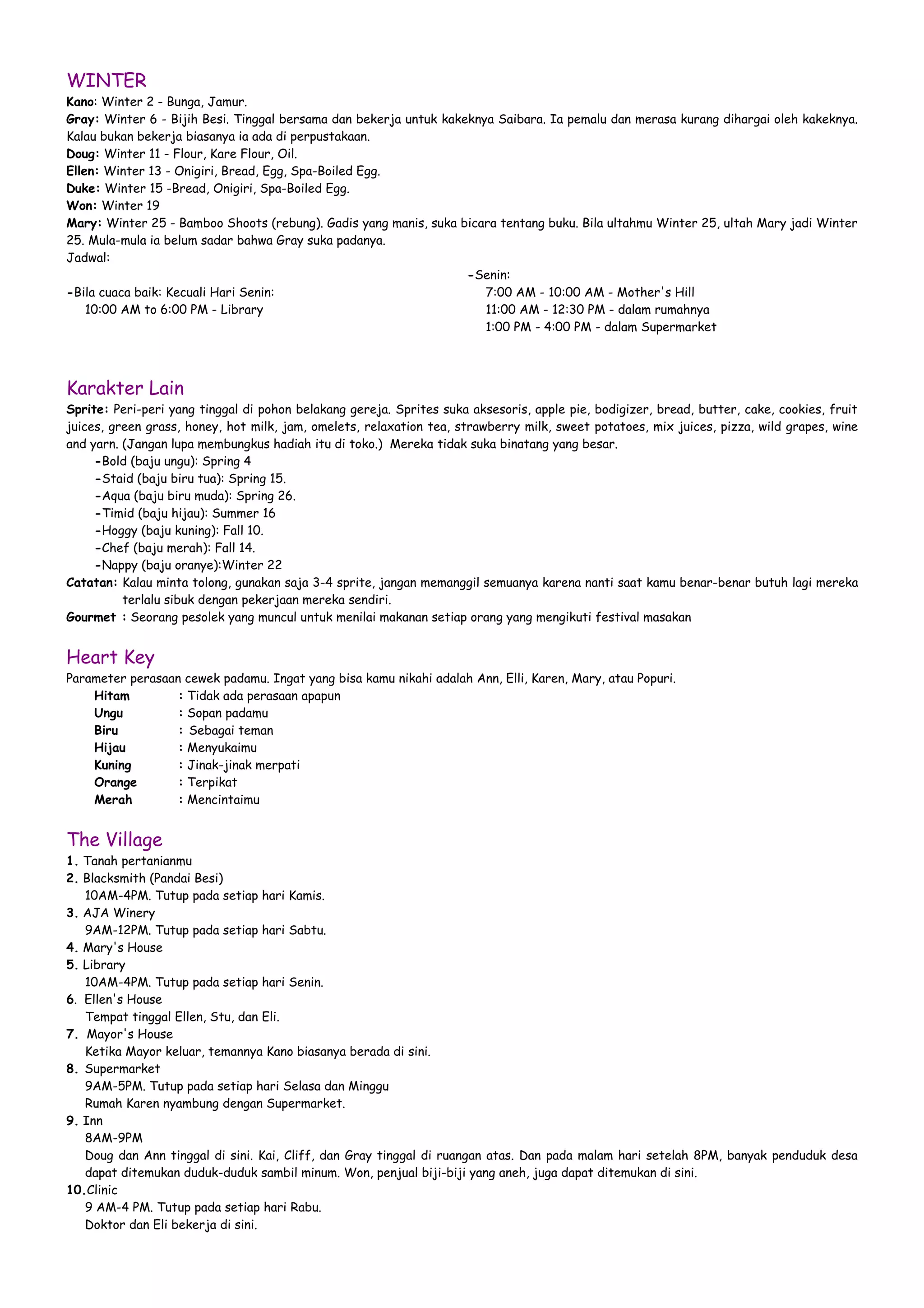 Harvest moon btn | PDF