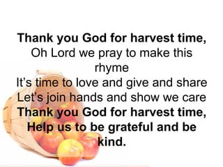 Harvest Song (to the tune of Twinkle twinkle) | PPT | Agriculture ...