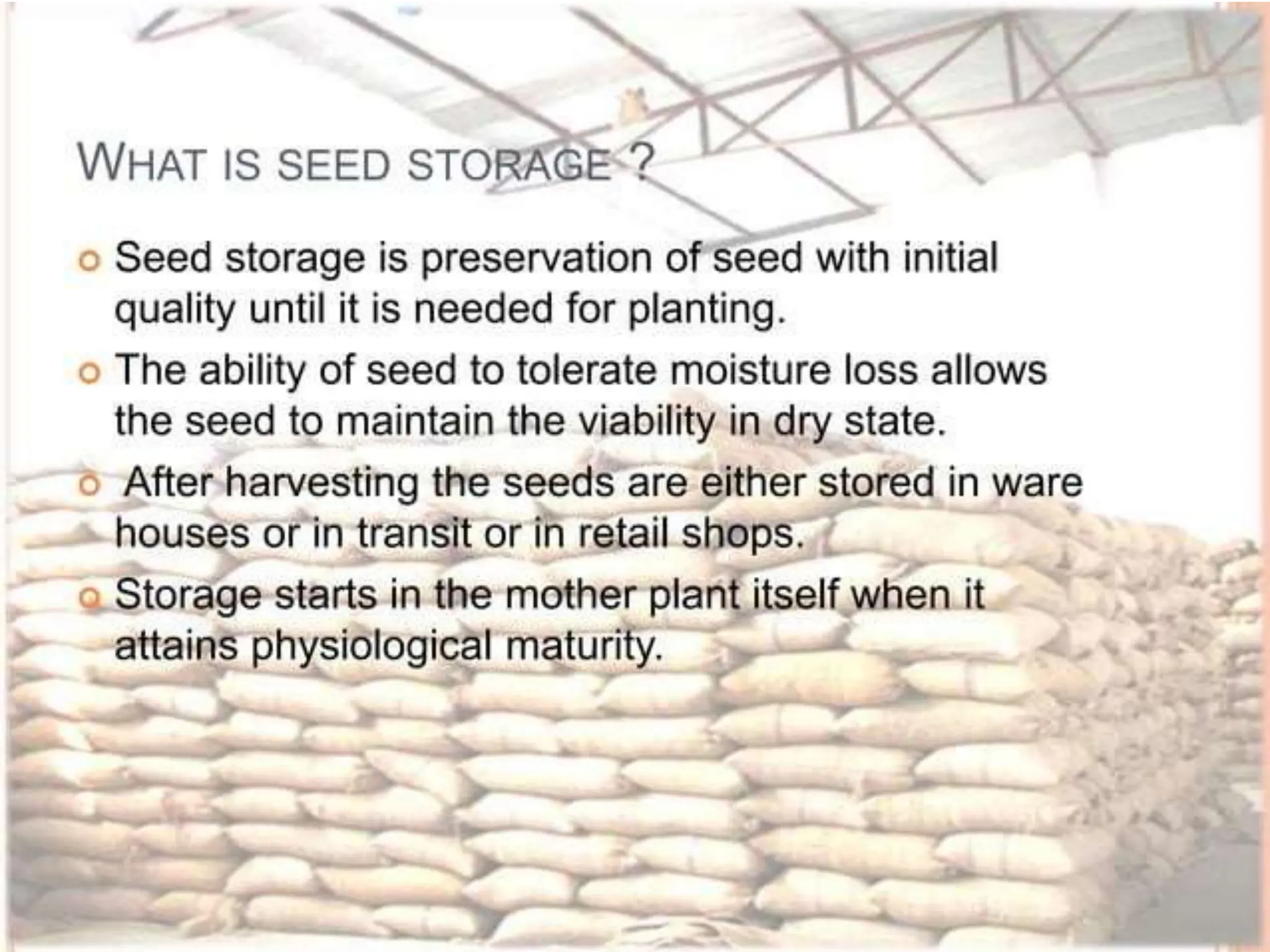 seed storage longevity seed science and technology | PPTX