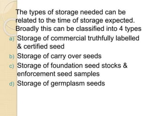 seed storage longevity seed science and technology | PPTX