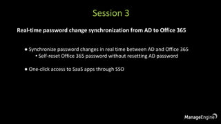 Self-service password management and single sign-on for on-premises AD ...