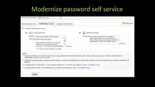 Self-service password management and single sign-on for on-premises AD and cloud applications | PPT