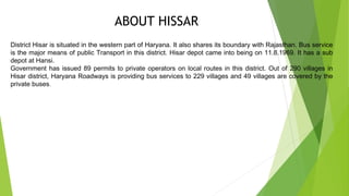 Haryana roadways hisar | PPT